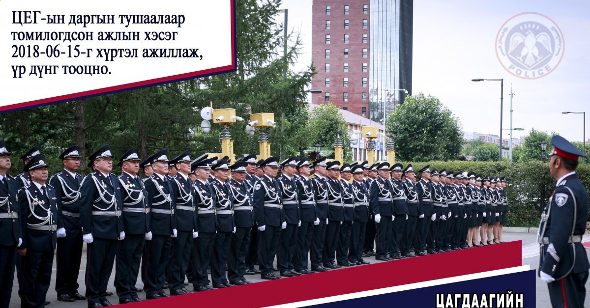 Цагдаагийн алба хаагчдын МЭРГЭШЛИЙН ТҮВШИНГ ҮНЭЛЭХ үйл ажиллагааг УЛСЫН ХЭМЖЭЭНД эхлүүллээ